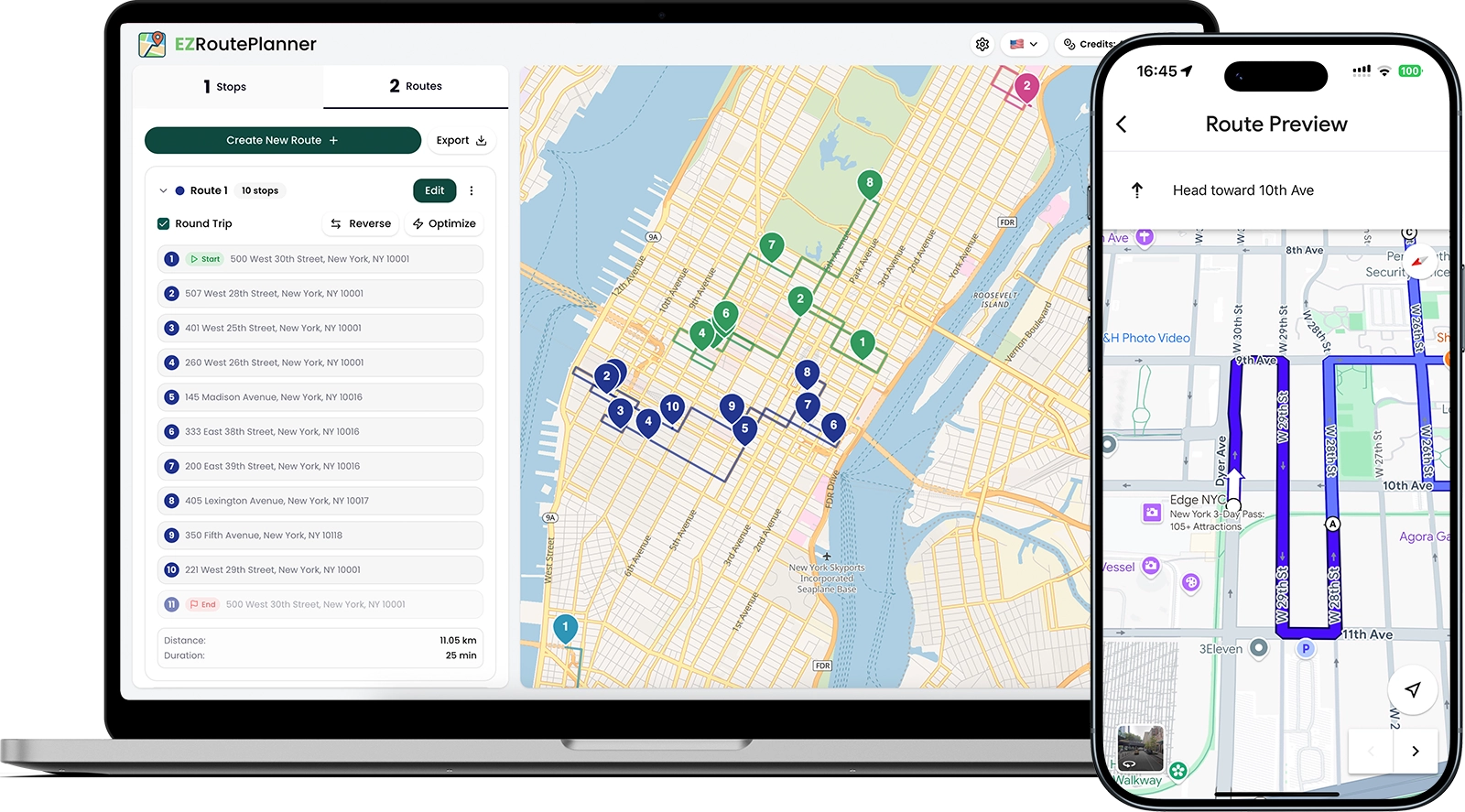 Delivery Driver Route Planner | Free Multi-Stop Route Optimizer ...